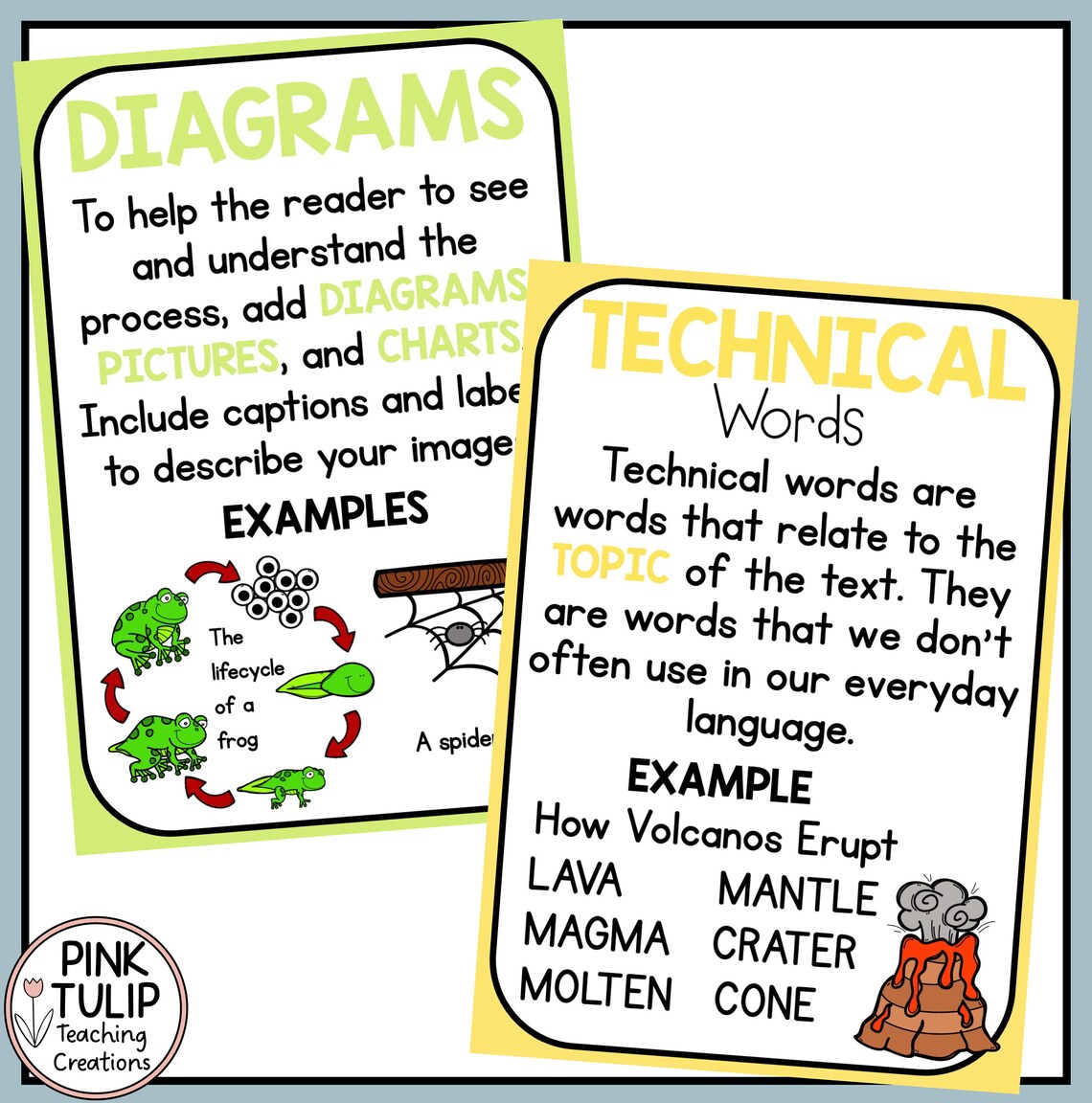 Explanation Text Posters - Classroom Decor - Etsy