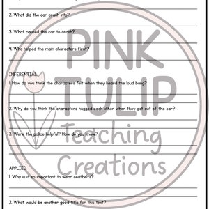 Comprehension Worksheets - Reading Strategies Set #1 - Etsy