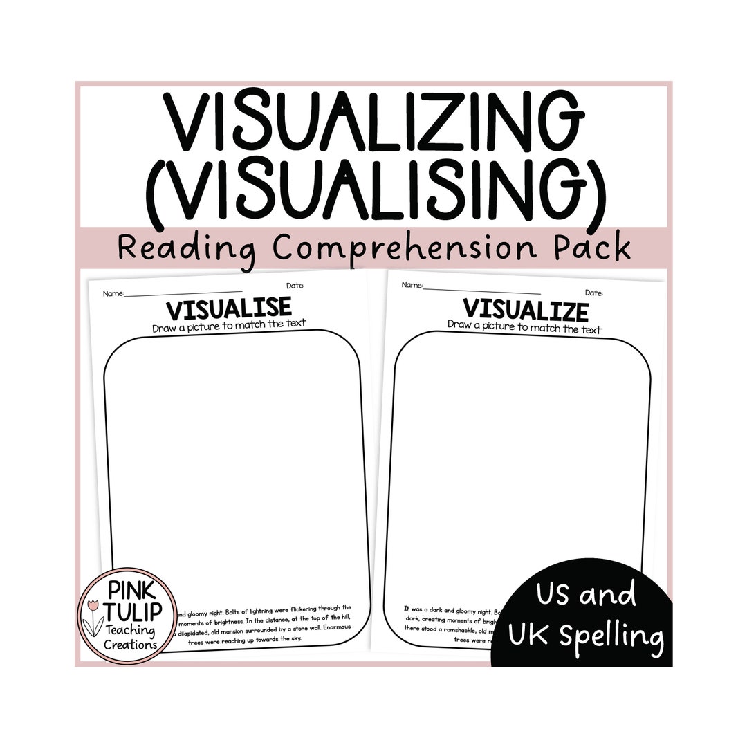 Visualizing (visualising) - Reading Comprehension Worksheet Pack - Etsy