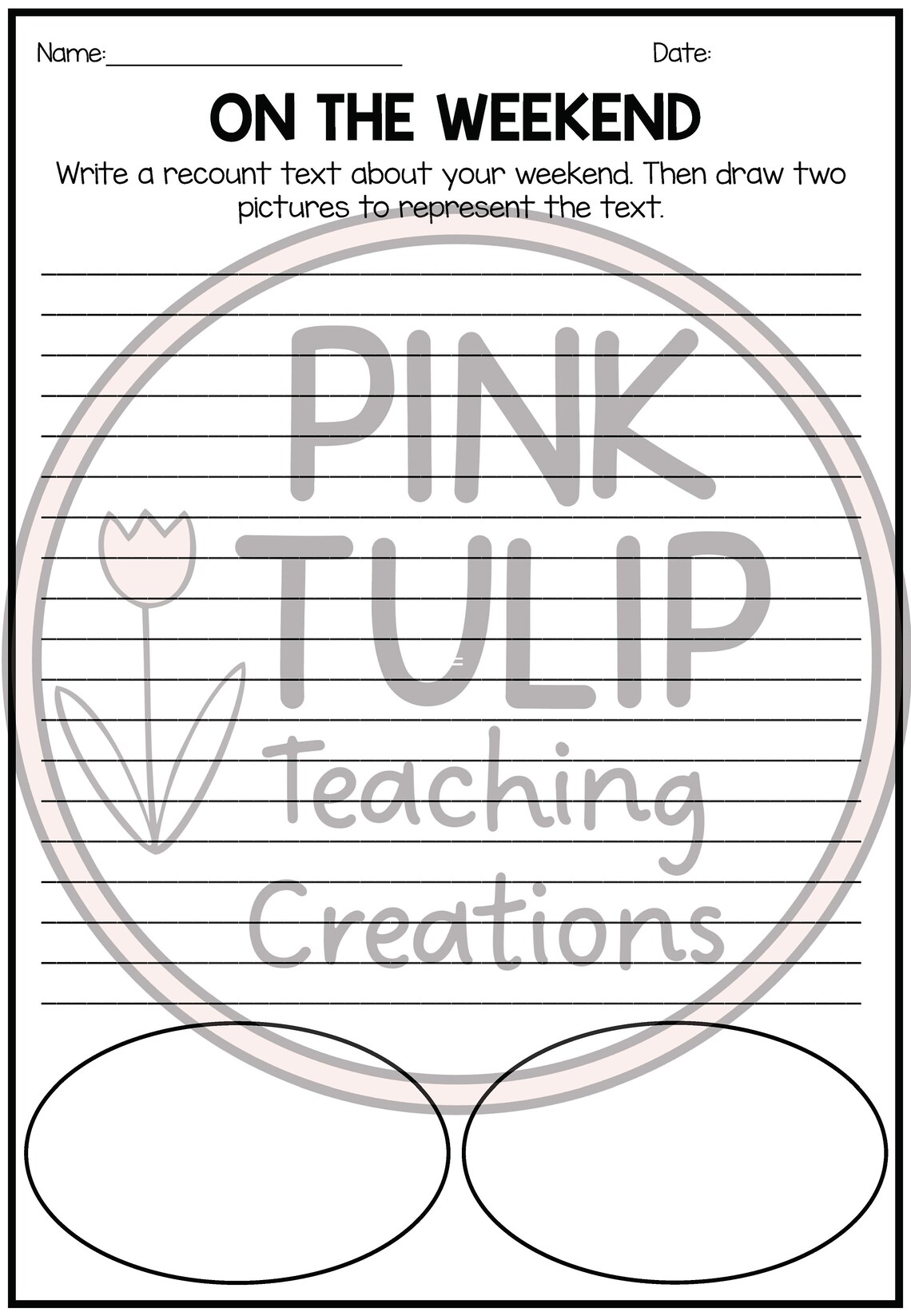 Recount Writing - Prompts and Template - Etsy