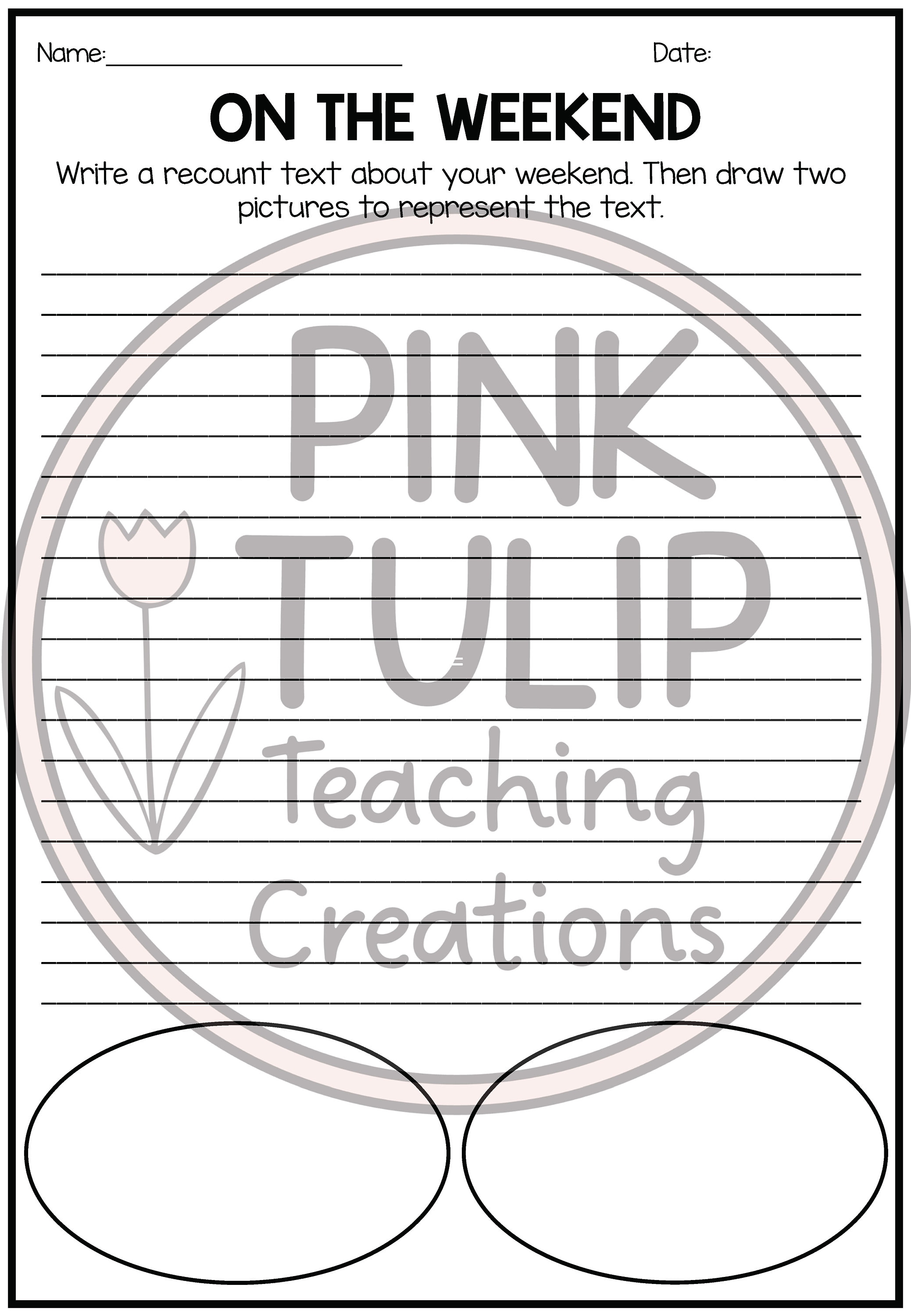 Recount Writing - Prompts and Template - Etsy