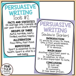 Persuasive Writing Posters - Classroom Decor - Etsy