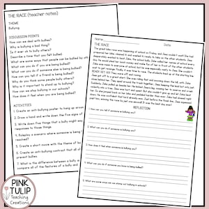 Social Emotional Comprehension Passages - With Reflection Questions - Etsy