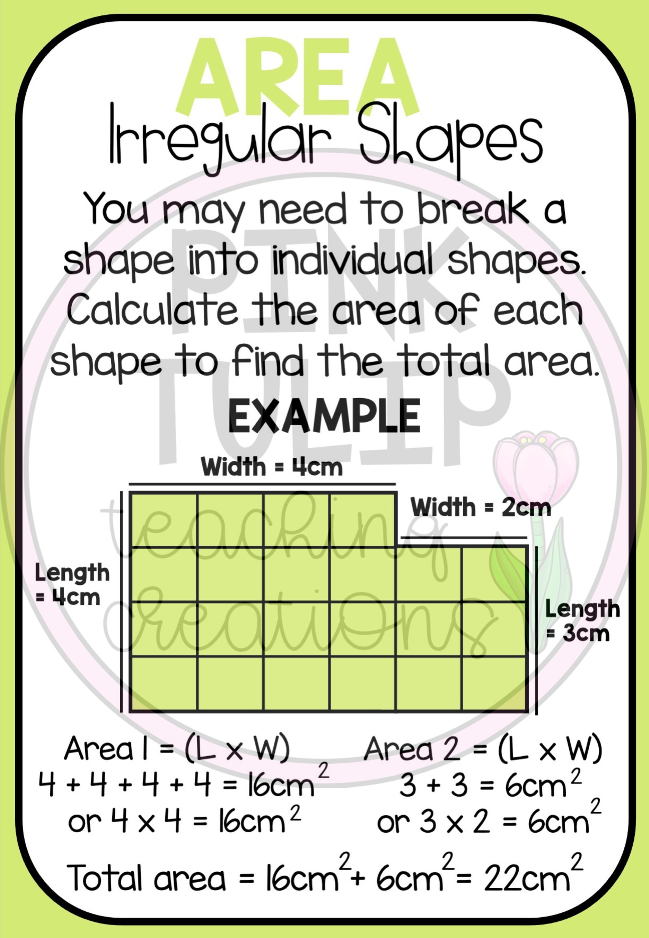 Area and Perimeter Posters - Classroom Decor - Etsy