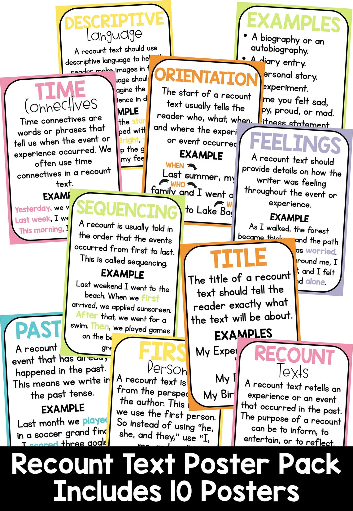 Recount Text - Reading and Writing Bundle - Etsy