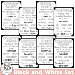 Types of Nouns Posters - Classroom Decor - Etsy
