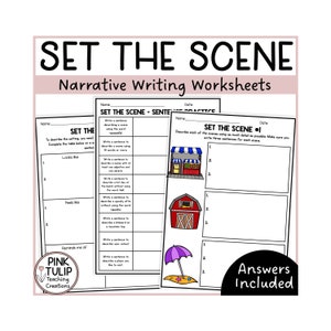 Set the Scene - Narrative Writing Worksheets - Etsy