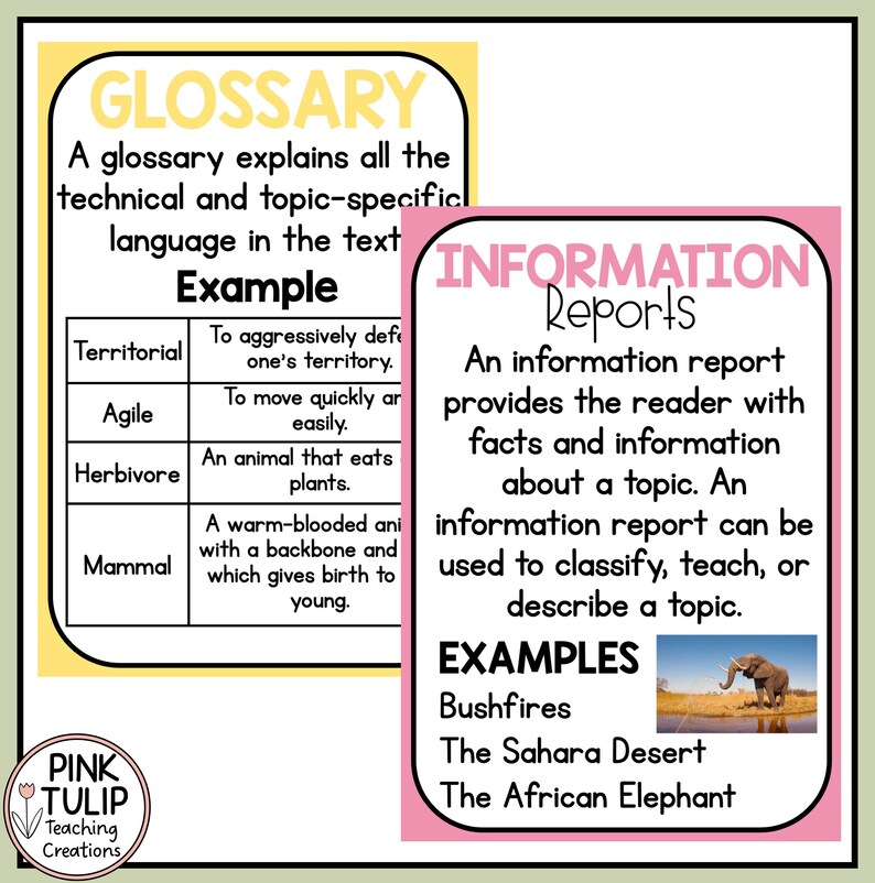 Information Text Posters - Classroom Decor - Etsy