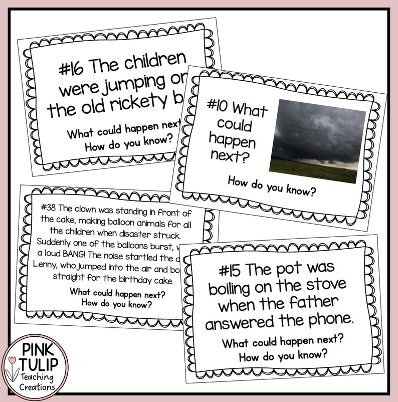 Making Predictions predicting Task Cards (Download Now) - Etsy