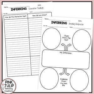 Making Inferences (inferring) Reading Response Pack - Templates for Any ...