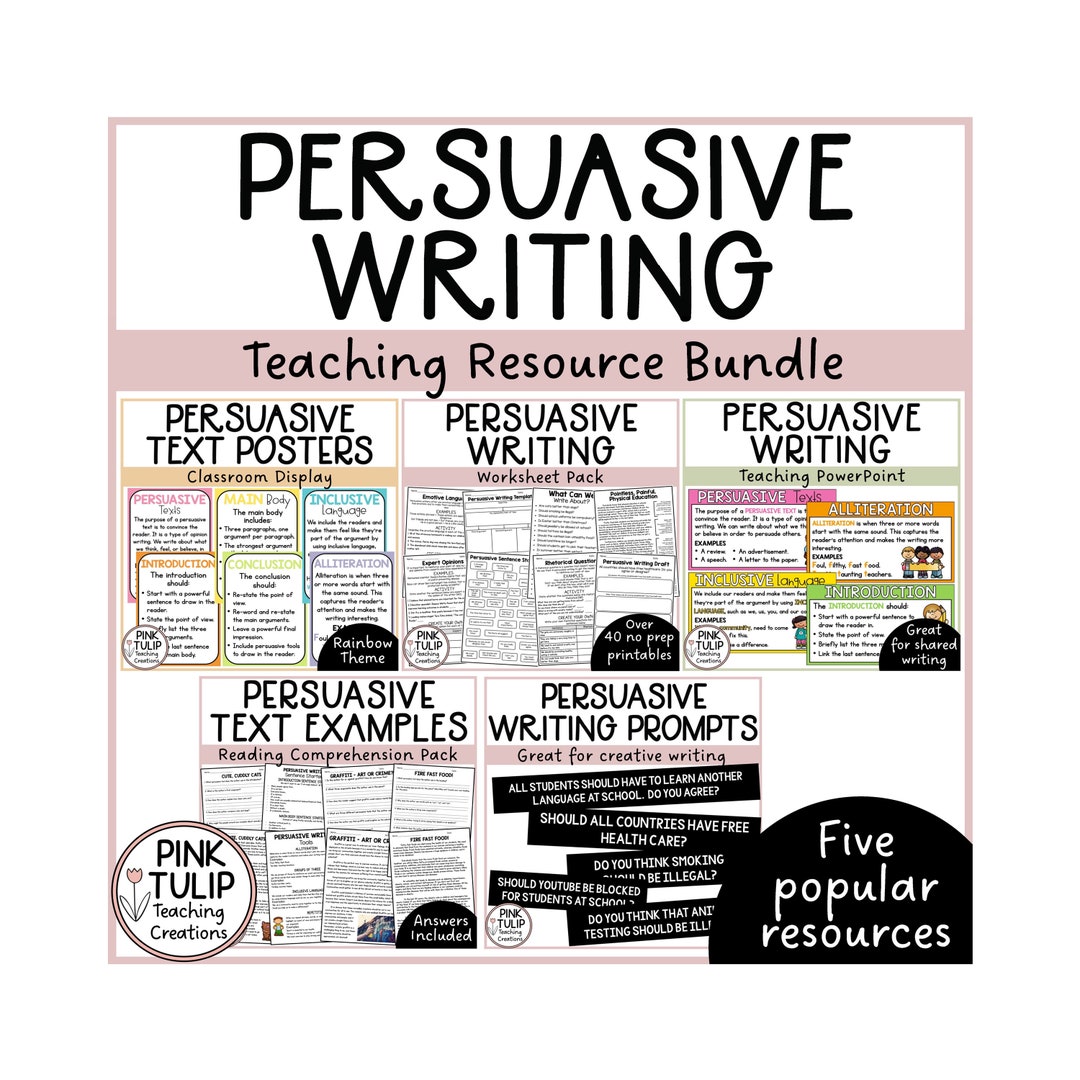 Persuasive Text - Reading and Writing Bundle - Etsy