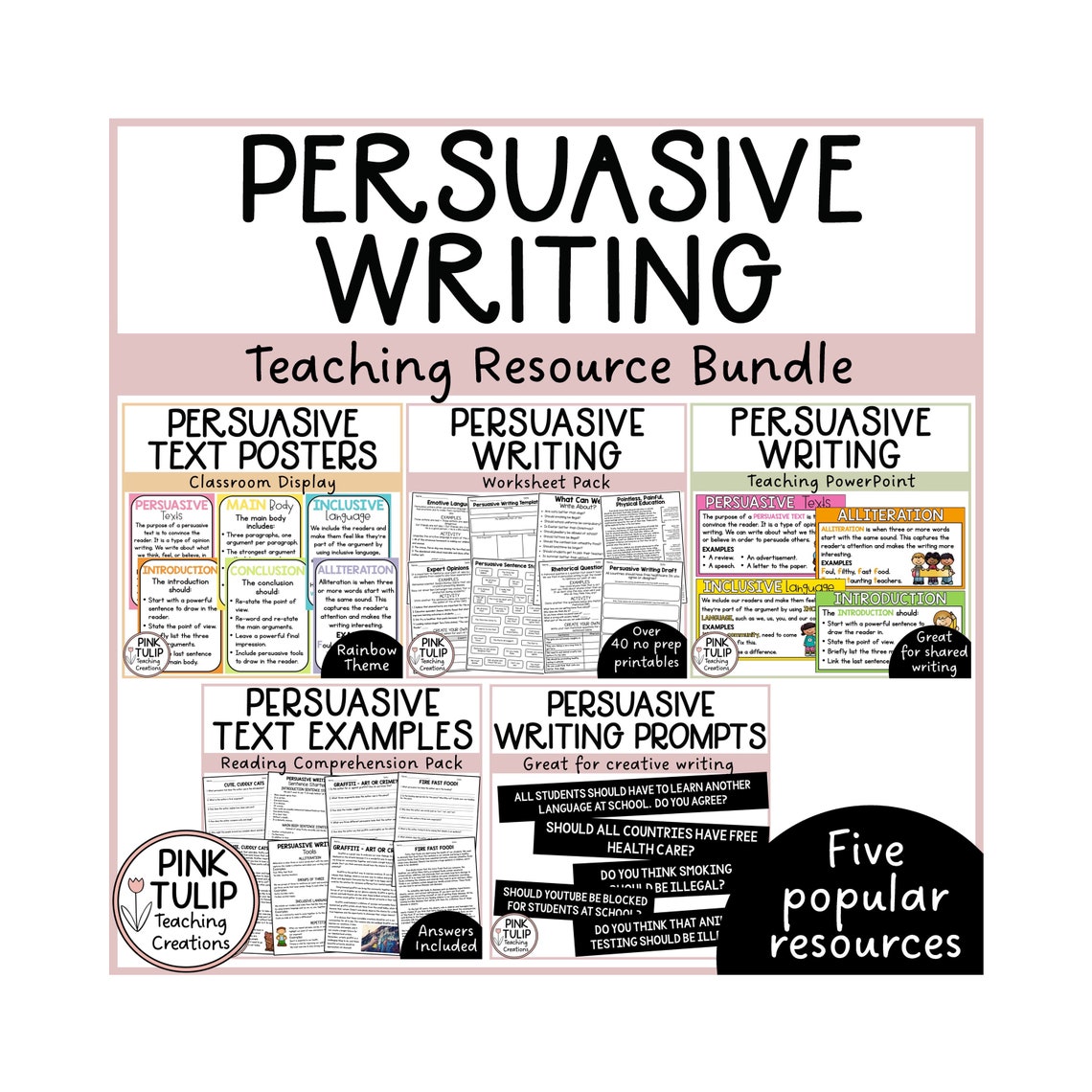 Persuasive Text - Reading and Writing Bundle - Etsy