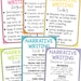 Narrative Writing Posters - Classroom Decor - Etsy