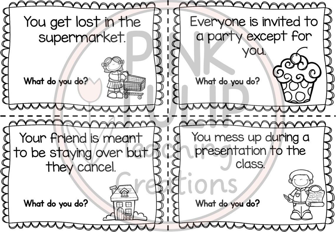 Resilience Scenarios - Task Cards for Role Play - Etsy