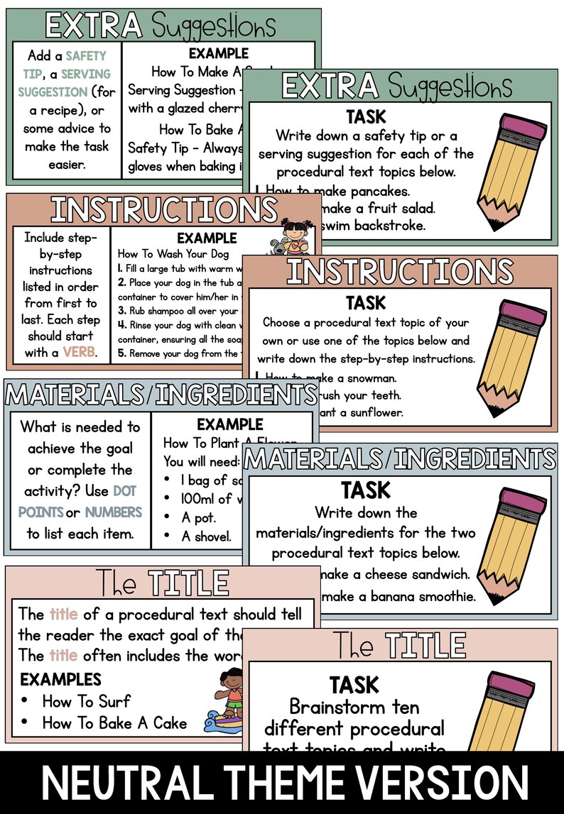 Procedural Text Reading Writing Powerpoint Presentation Guided Teaching ...