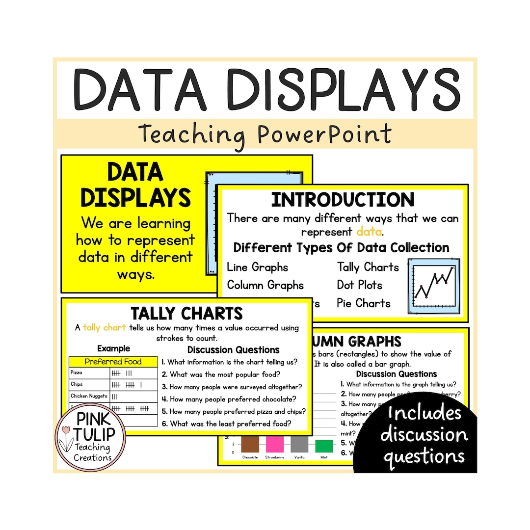 Data Displays - Teaching Powerpoint Presentation - Etsy