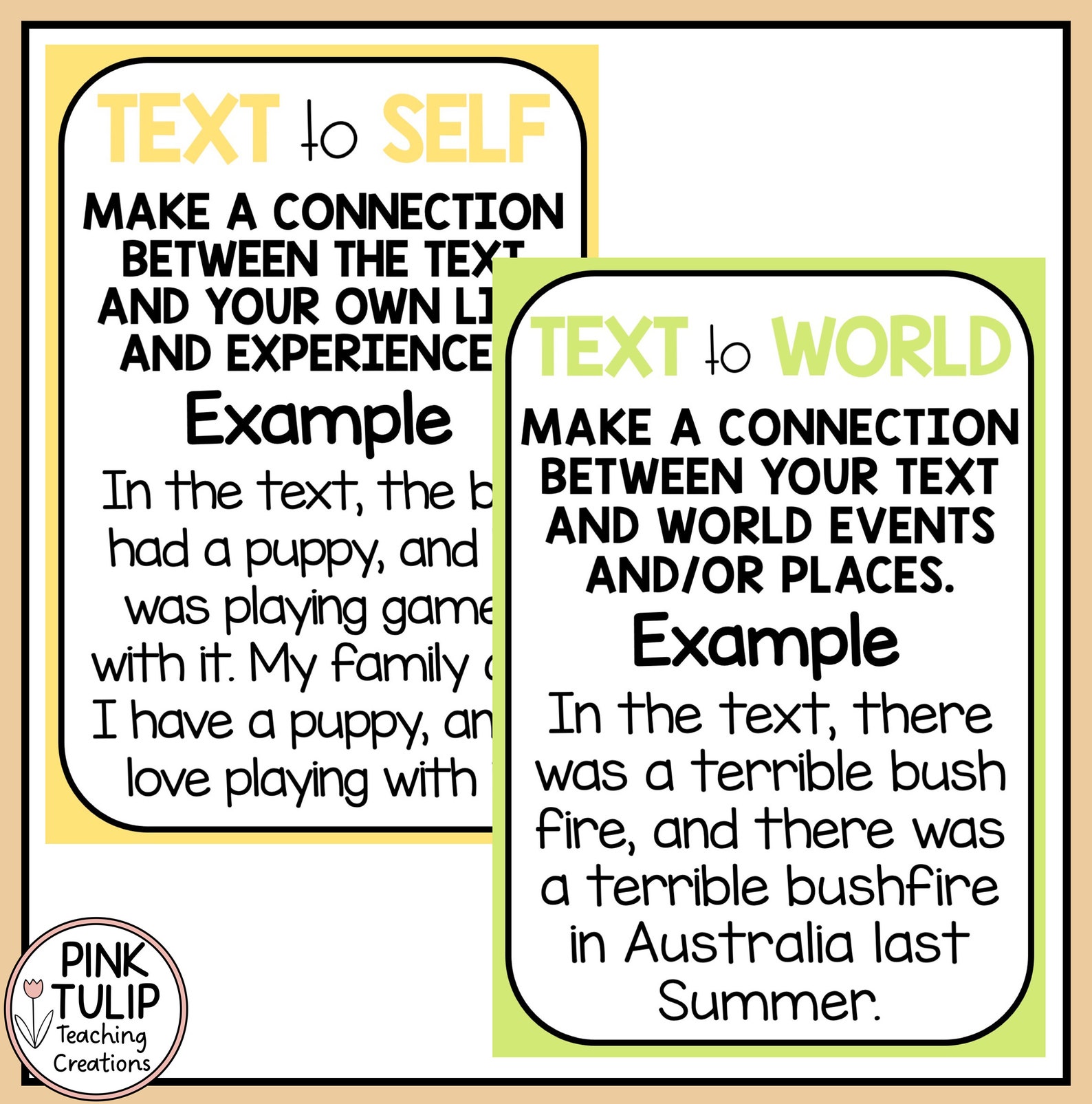 Making Connections (connecting) Reading Posters - Classroom Decor - Etsy