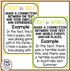 Making Connections (connecting) Reading Posters - Classroom Decor - Etsy