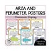 Area and Perimeter Posters - Classroom Decor - Etsy