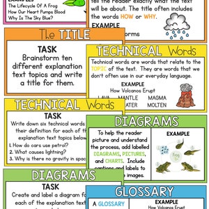 Explanation Text - Reading and Writing Bundle - Etsy
