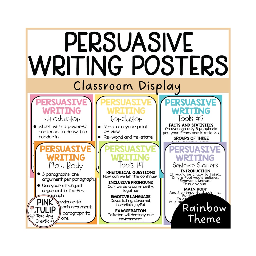 Persuasive Writing Posters - Classroom Decor - Etsy