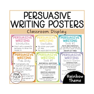 Persuasive Writing Posters - Classroom Decor - Etsy