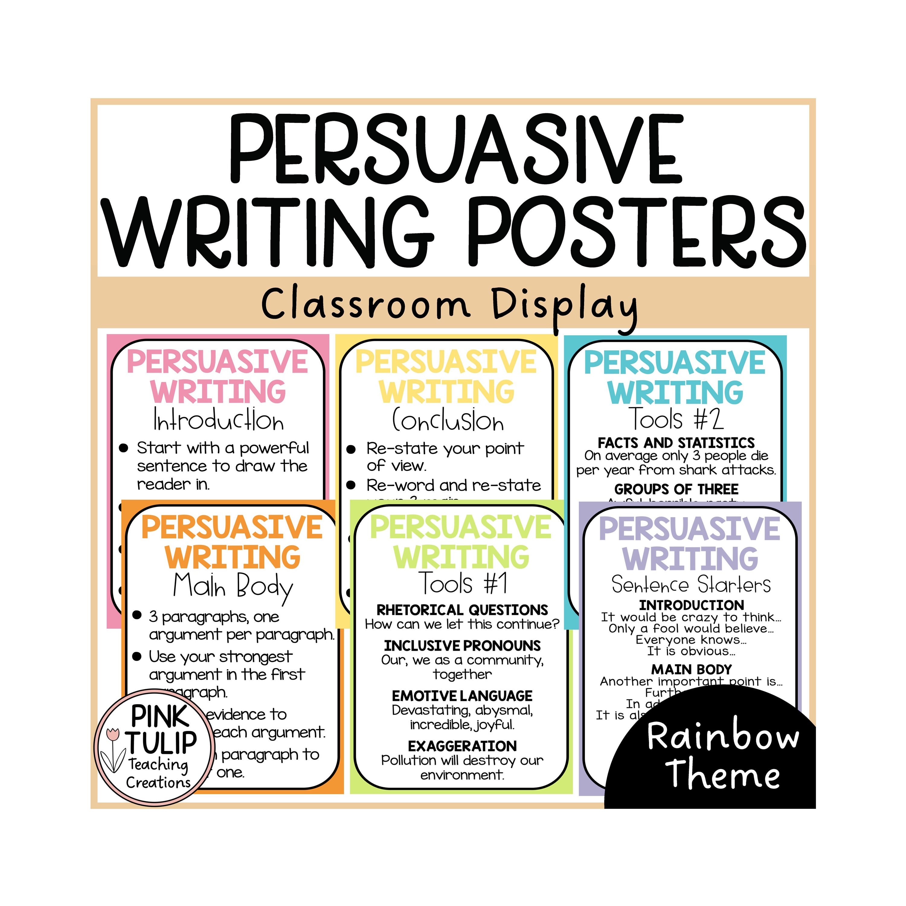 Persuasive Writing Posters - Classroom Decor - Etsy