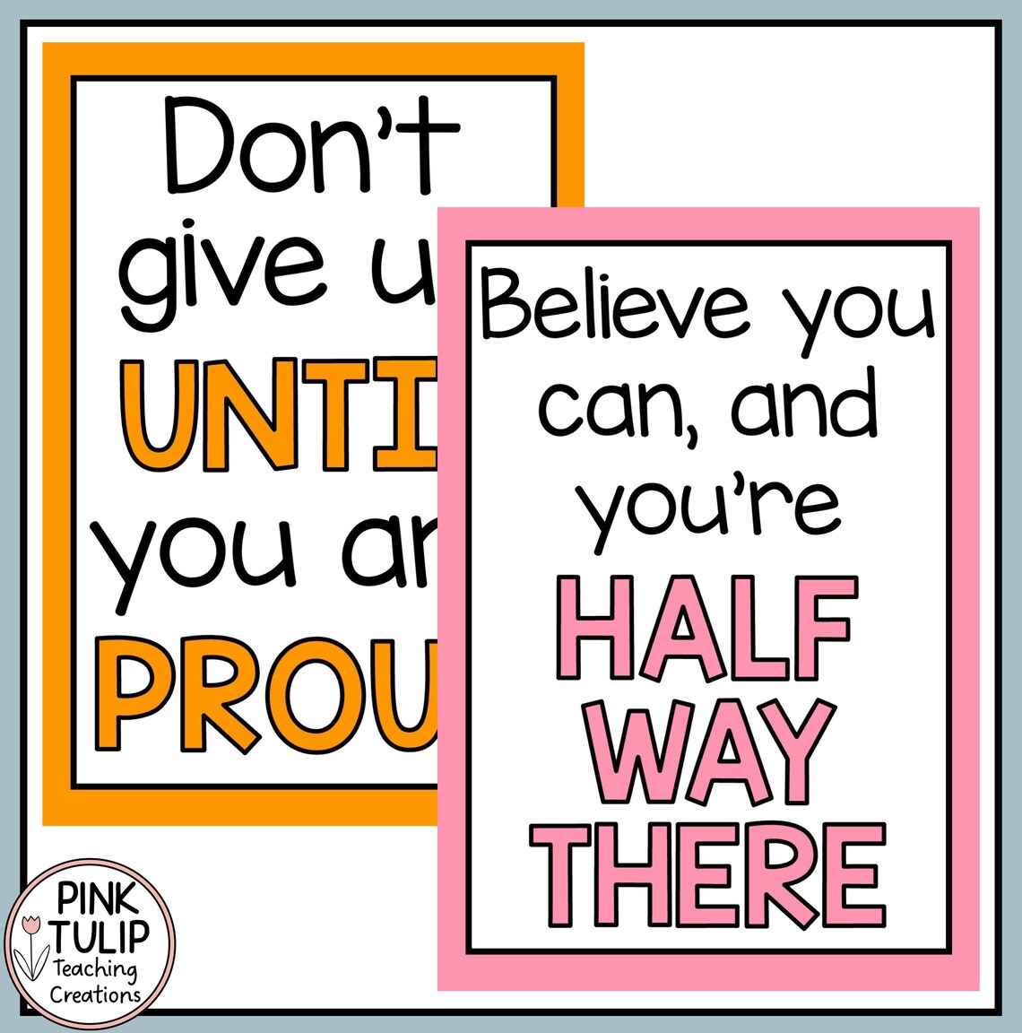 Growth Mindset Poster Set - Classroom Decor - Etsy