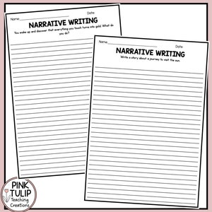 Narrative Writing Prompts - Lightning Writing - Etsy
