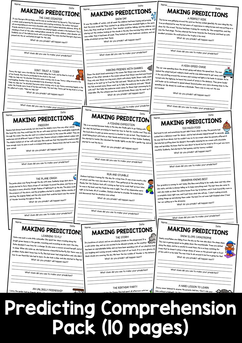 Reading Strategy Bundle - Comprehension Passages - Etsy