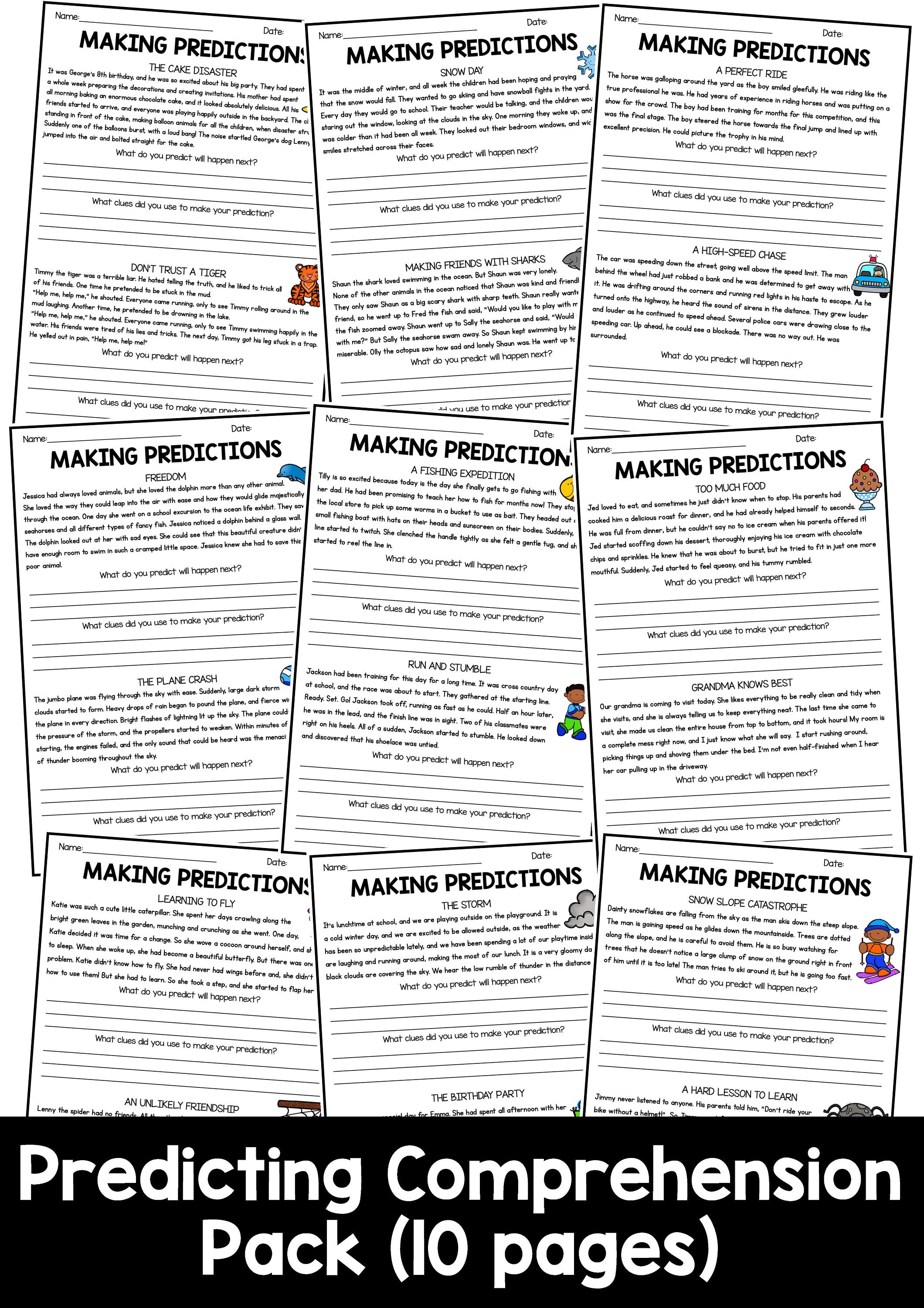 Reading Strategy Bundle - Comprehension Passages - Etsy