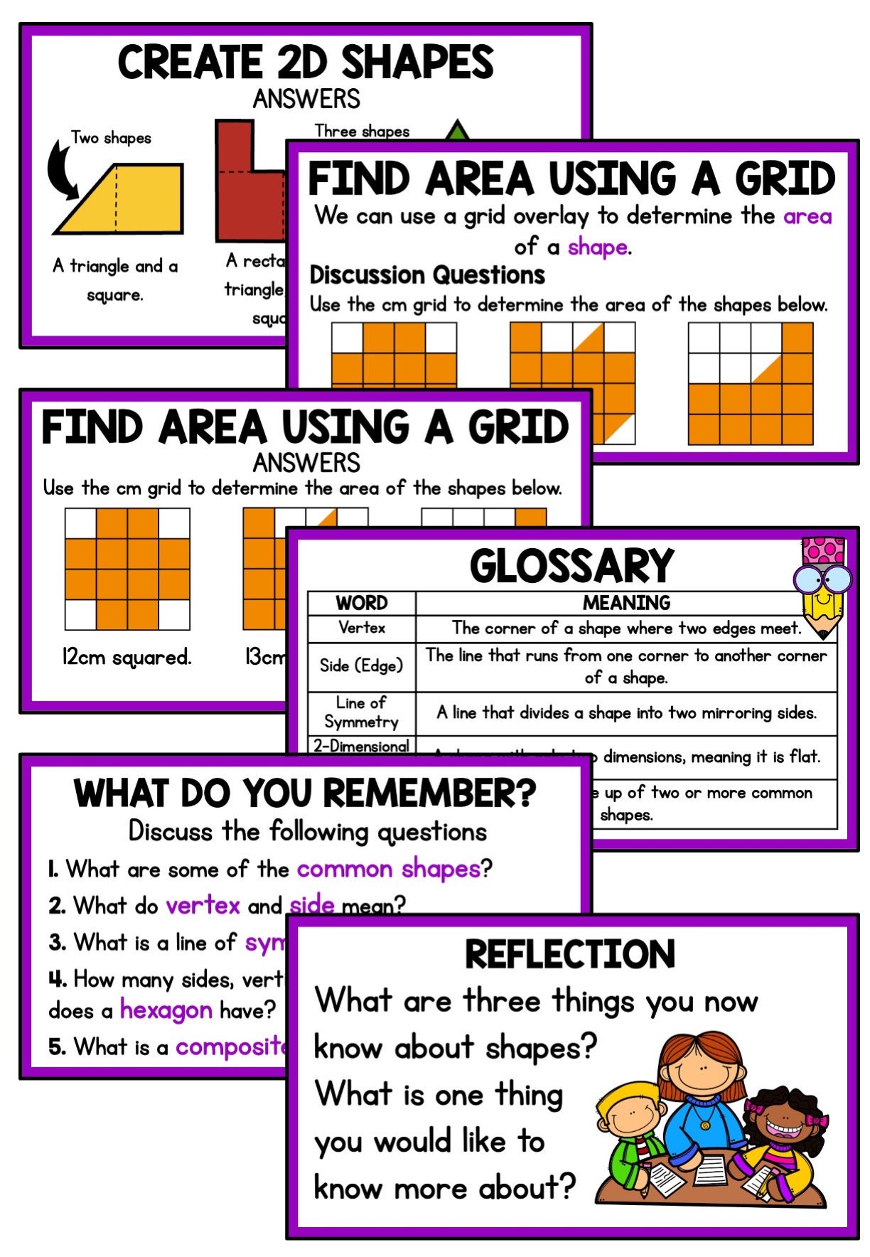 Define, Compare, and Describe 2D Shapes - Teaching Powerpoint ...