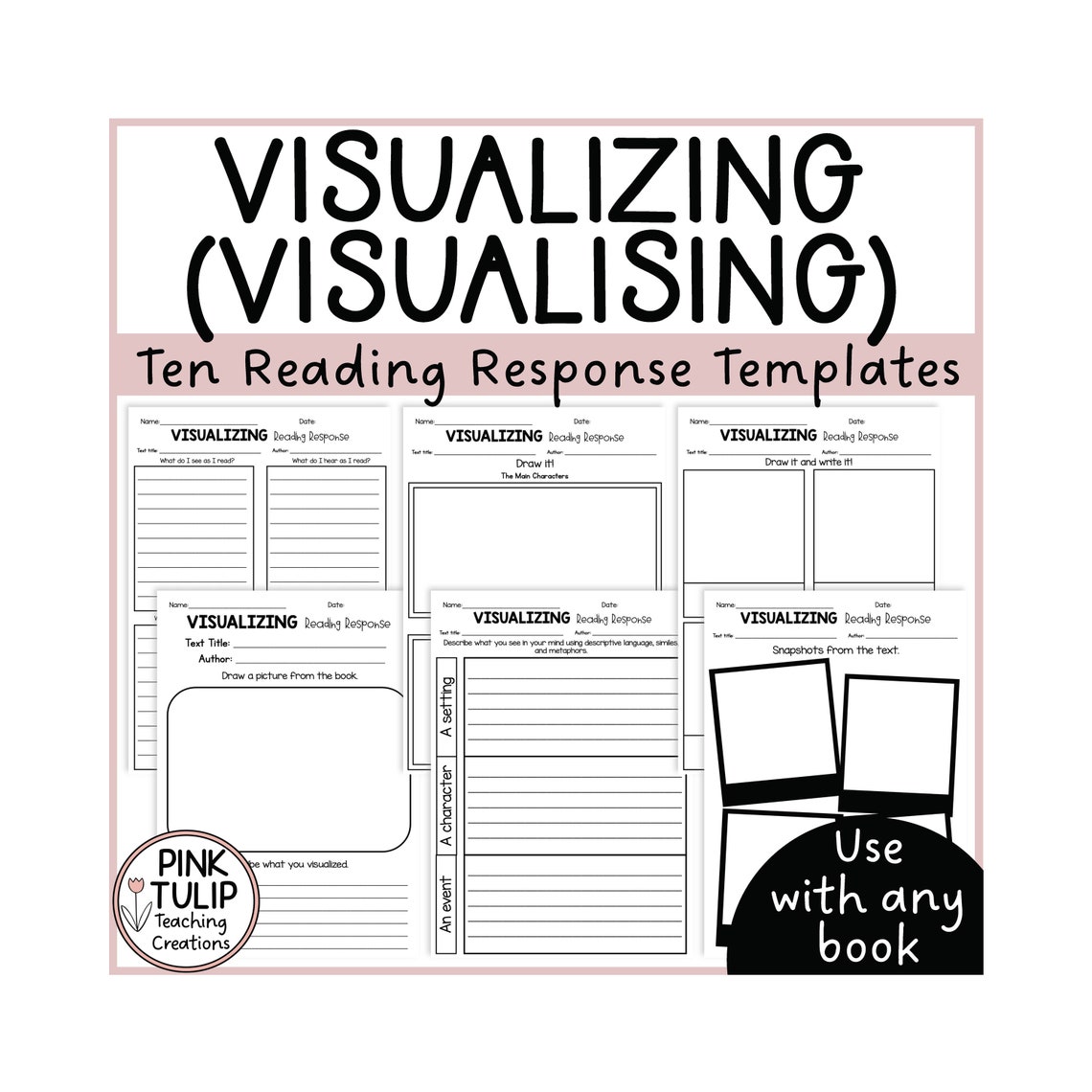 Visualizing visualising Reading Response Pack Templates for Any Book ...