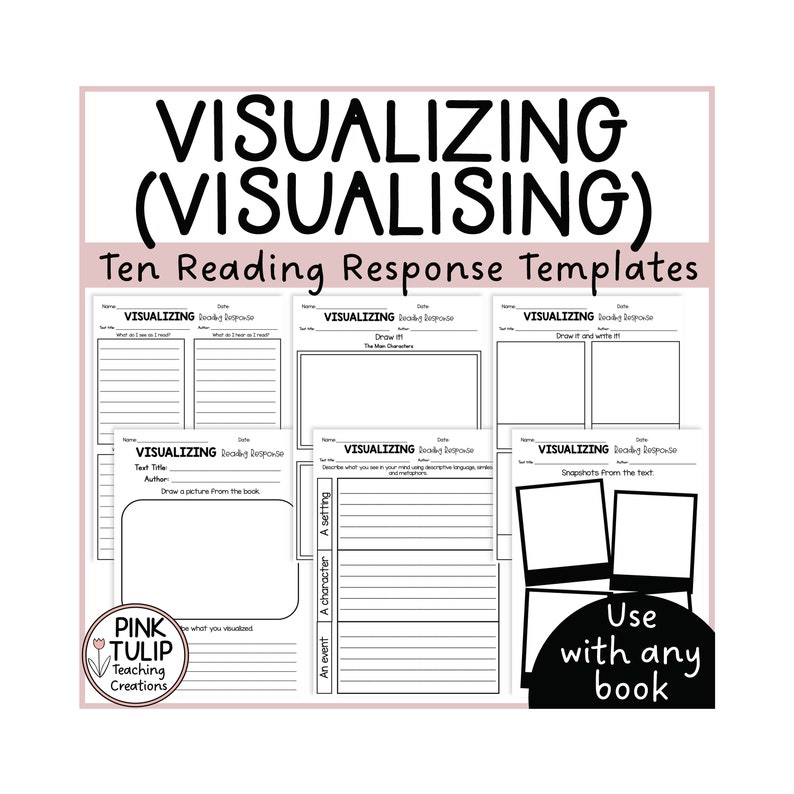 Visualizing (visualising) Reading Response Pack - Templates for Any ...