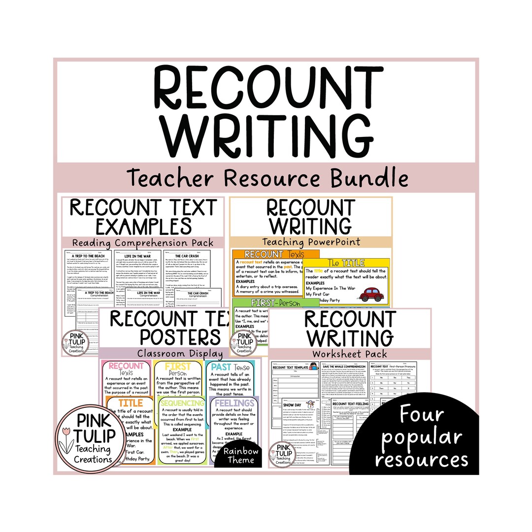 Recount Text - Reading and Writing Bundle - Etsy