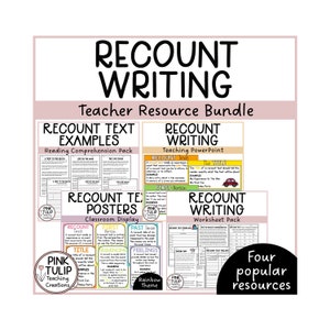 Recount Text - Reading and Writing Bundle - Etsy