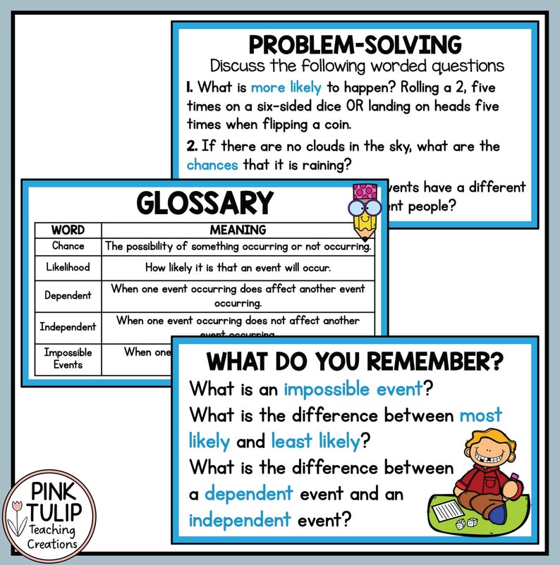 Chance and Probability - Teaching Powerpoint Presentation - Etsy