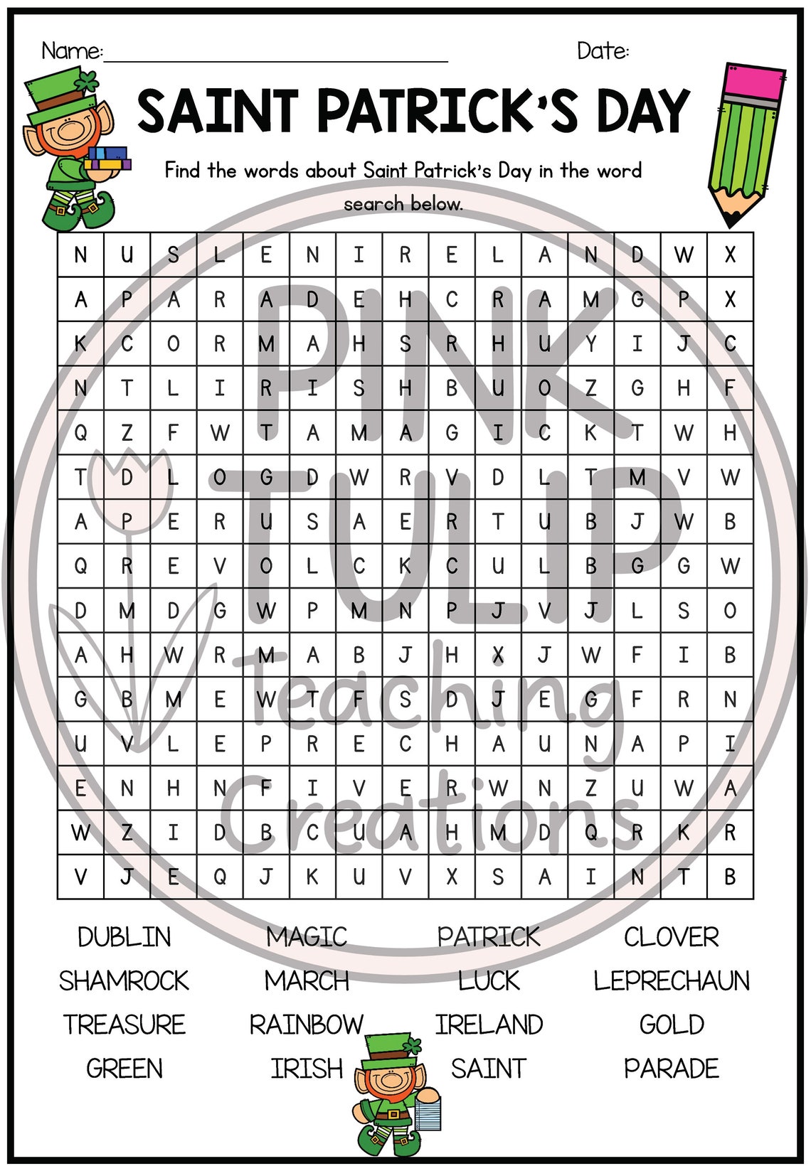 20 Themed Word Searches With Answers - Etsy