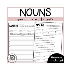 Understanding Nouns Worksheets - No Prep Printables - Etsy