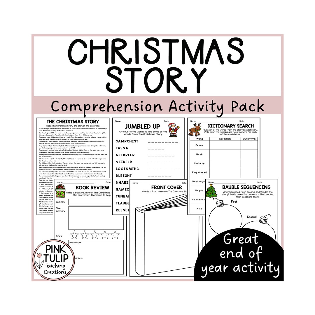 Christmas Story Activity Book - Etsy