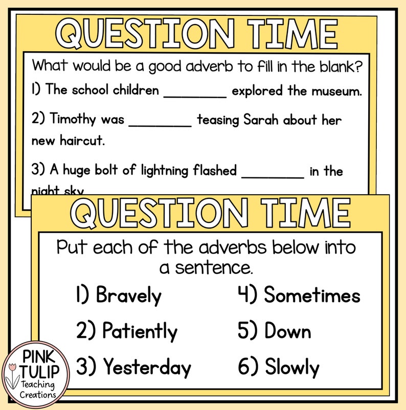 Adverbs Powerpoint - Guided Teaching - Etsy