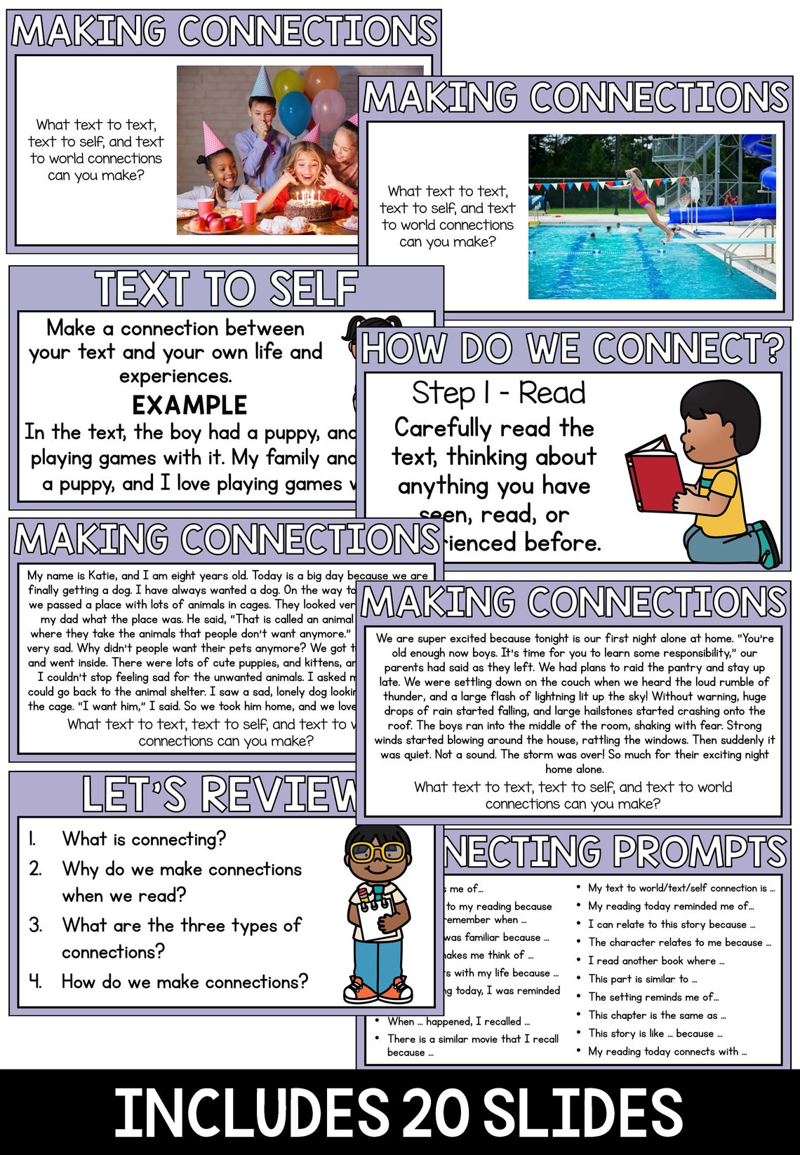 Making Connections (connecting) Reading Strategy Powerpoint - Guided ...