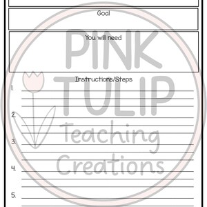 Procedural Text Writing Worksheet Pack - No Prep Lesson Ideas - Etsy ...