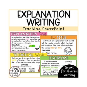 Explanation Text Reading Writing Powerpoint Presentation - Guided ...