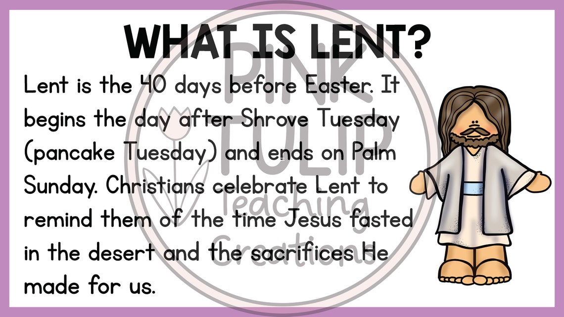 The Season of Lent Teaching Powerpoint Presentation - Etsy