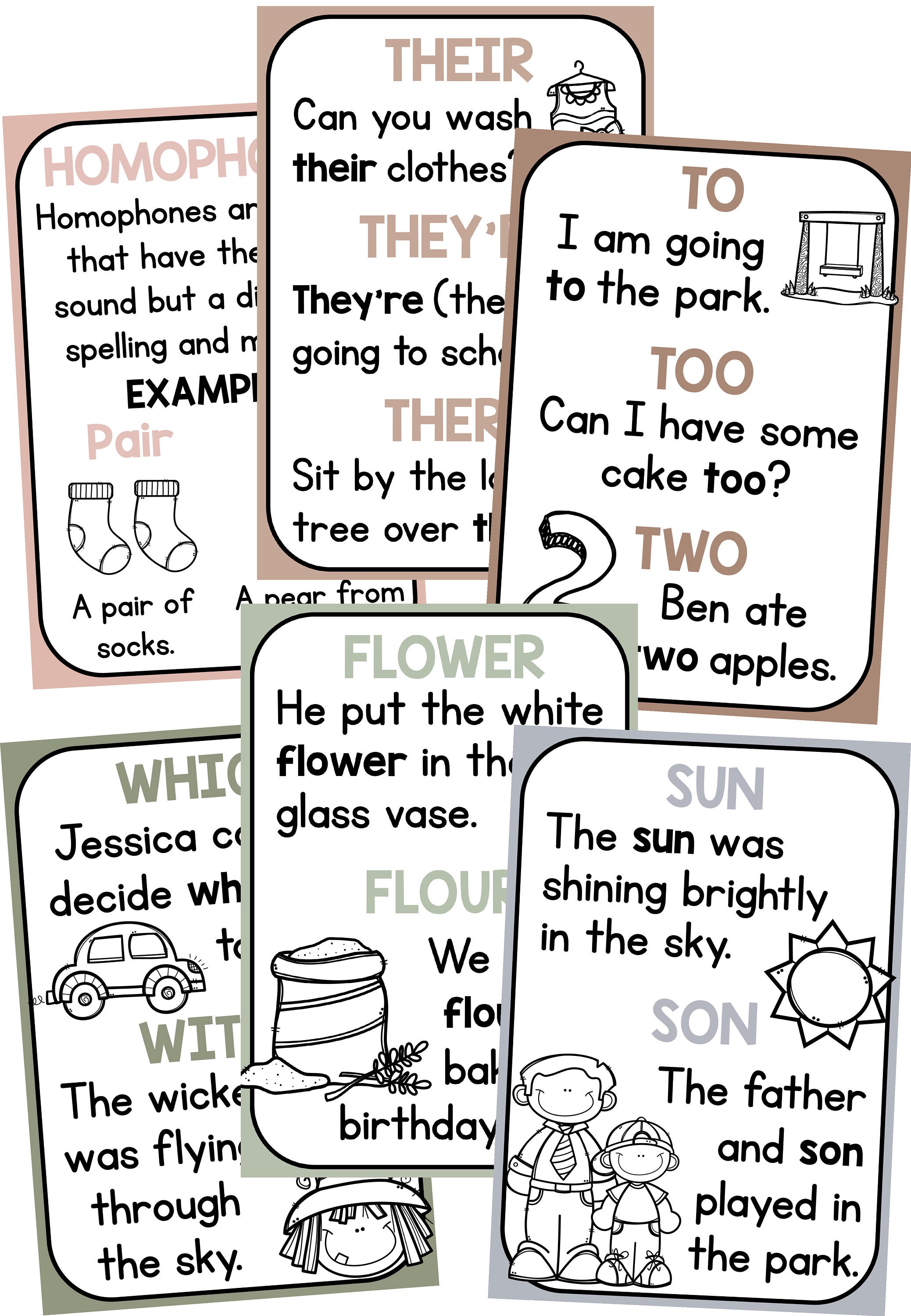 Homophones Posters - Classroom Decor - Etsy