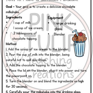 Procedural Text Writing Worksheet Pack - No Prep Lesson Ideas - Etsy ...