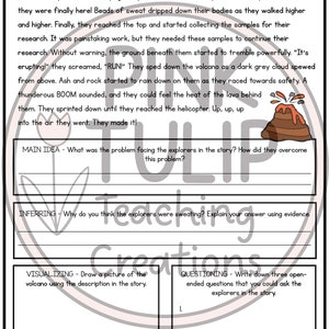 Comprehension Worksheets - Reading Strategies Set #9 - Etsy