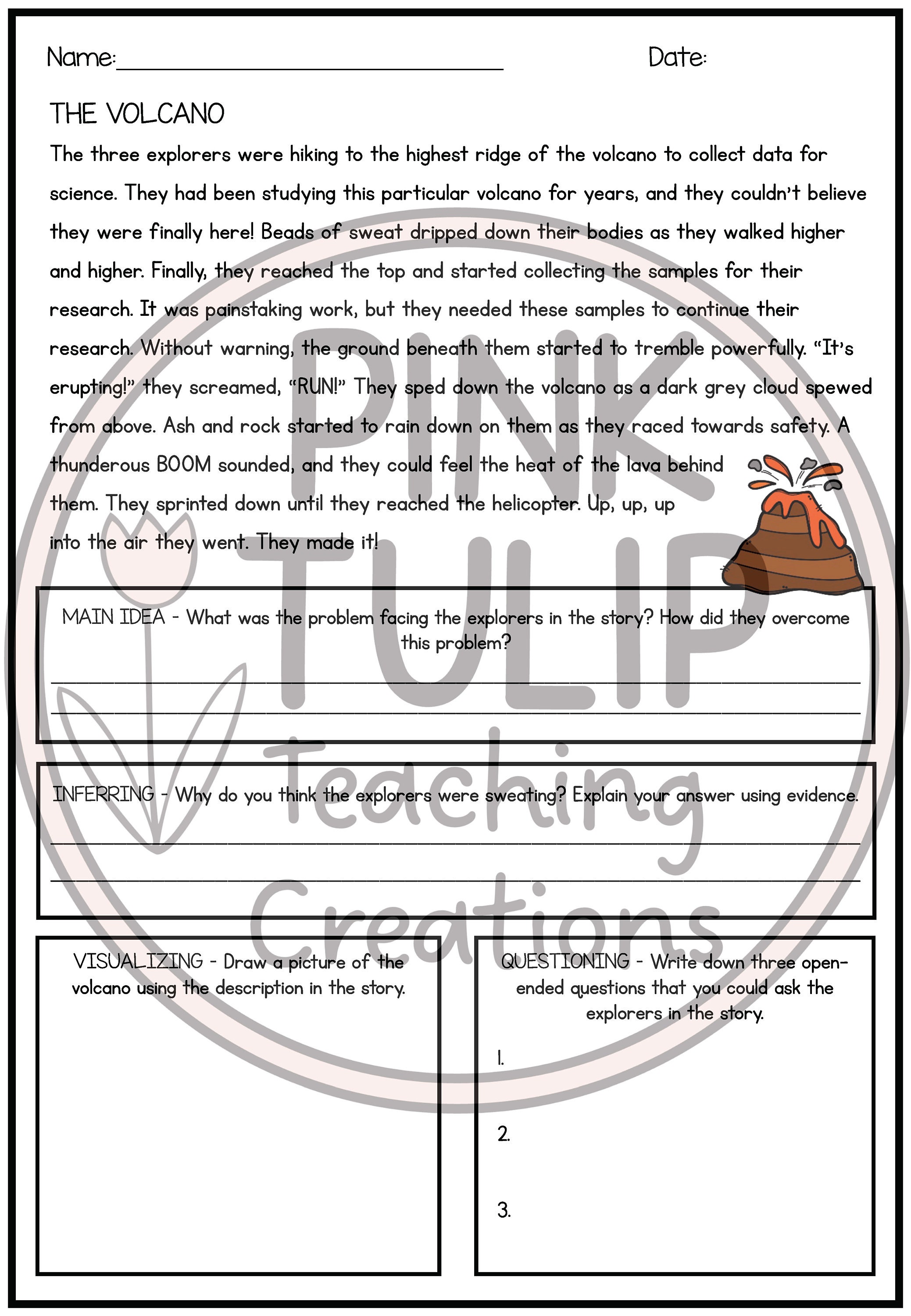 Comprehension Worksheets - Reading Strategies Set #9 - Etsy