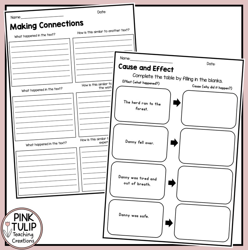 Reading Comprehension - Danny the Dinosaur - Etsy